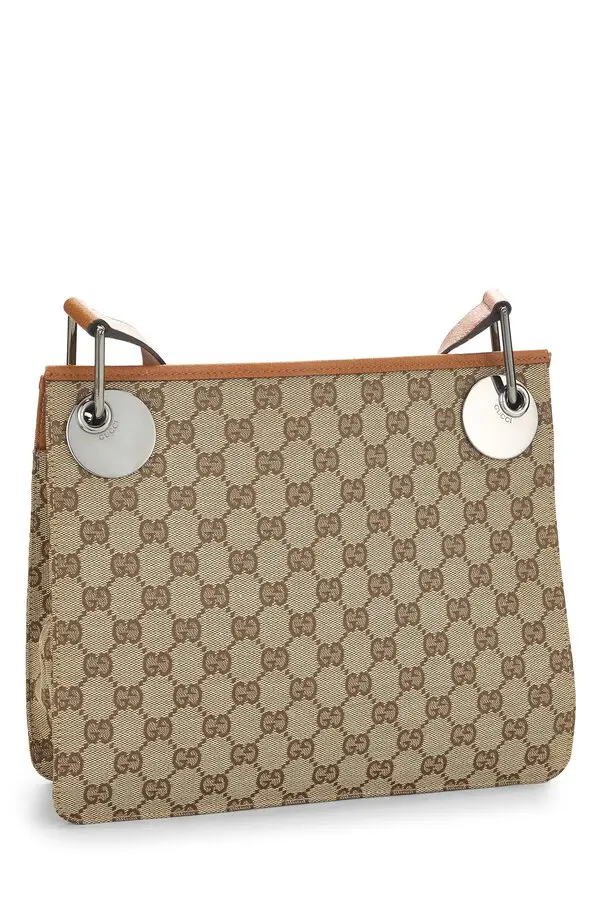 Gucci Original Gg Canvas Eclipse Messenger - Orange