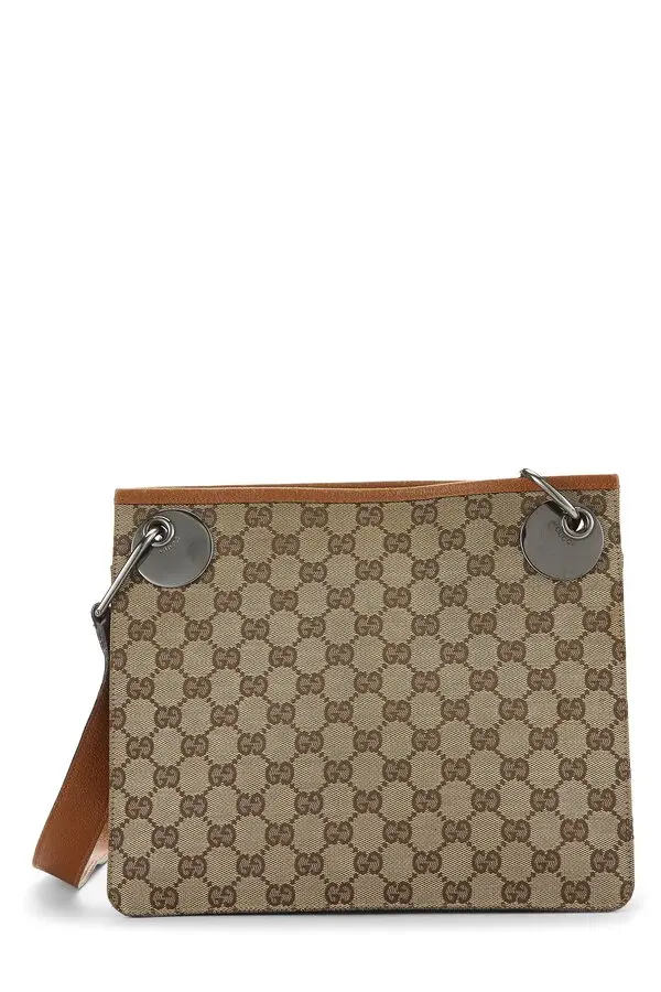 Gucci Original Gg Canvas Eclipse Messenger Bag - Orange