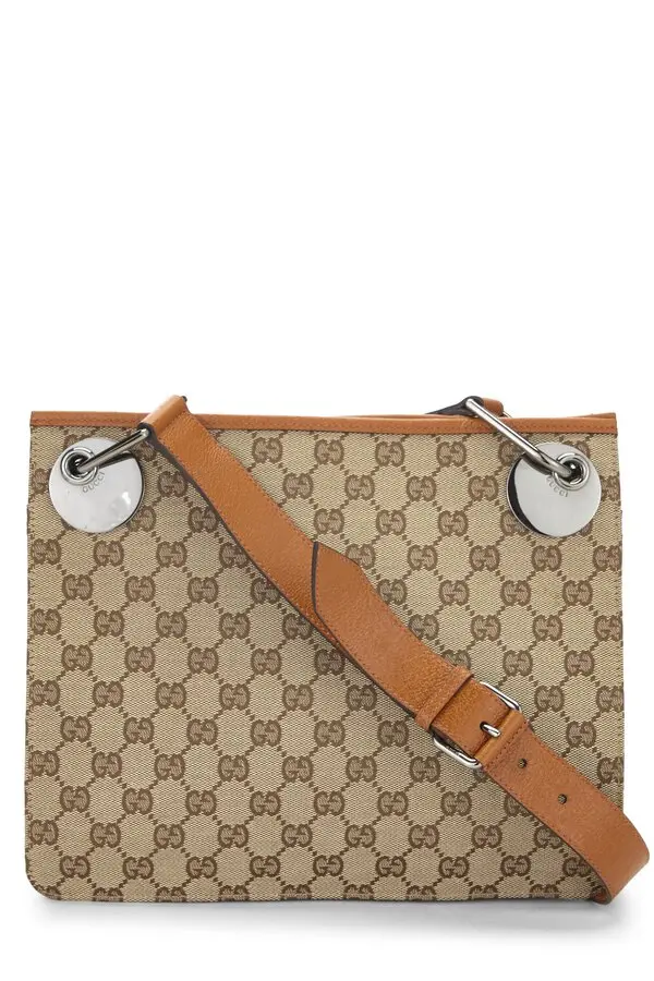 Gucci Original Gg Canvas Eclipse Messenger - Orange