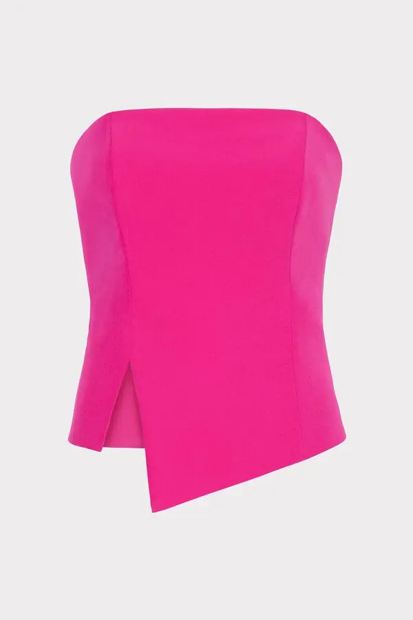 MILLY Lana Cady Strapless Top