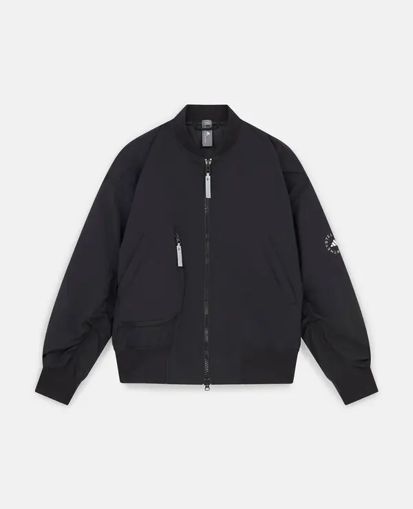 Stella McCartney Woven Bomber Jacket - Black