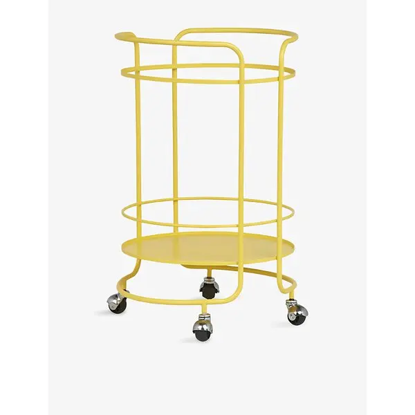 FORNASETTI Round Stainless Steel Food Trolley 40cm - One-color