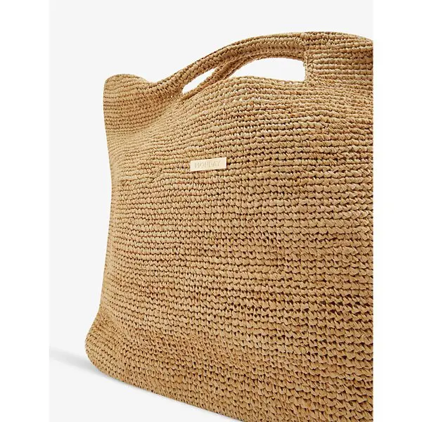 Monday Swimwear Paloma Large Raffia Top-handle Bag