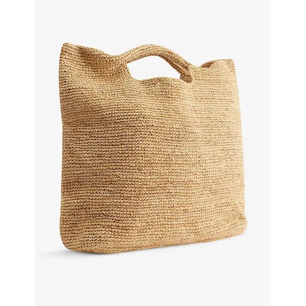 Monday Swimwear Paloma Large Raffia Top-handle Bag