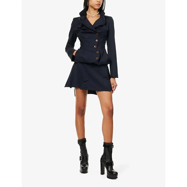 VIVIENNE WESTWOOD Drunken Tailored Slim-fit Wool Blazer