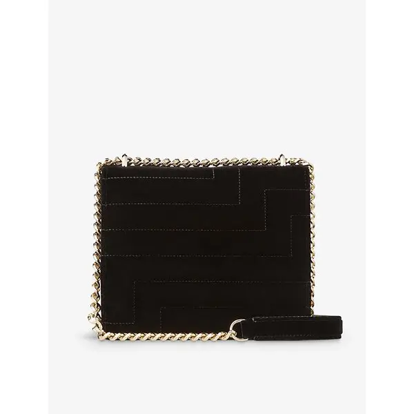 JIMMY CHOO Avenue Quad Velvet Cross-body Bag