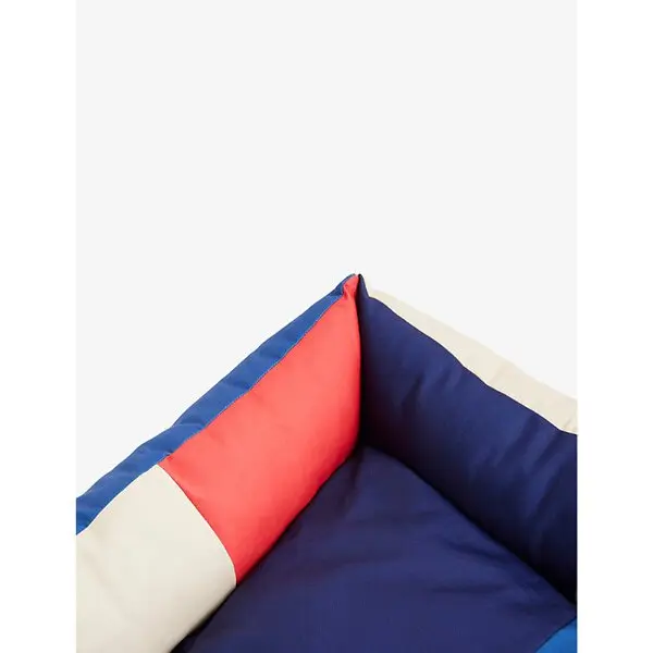 HAY Colour-block Medium Dog Bed - Red And Blue