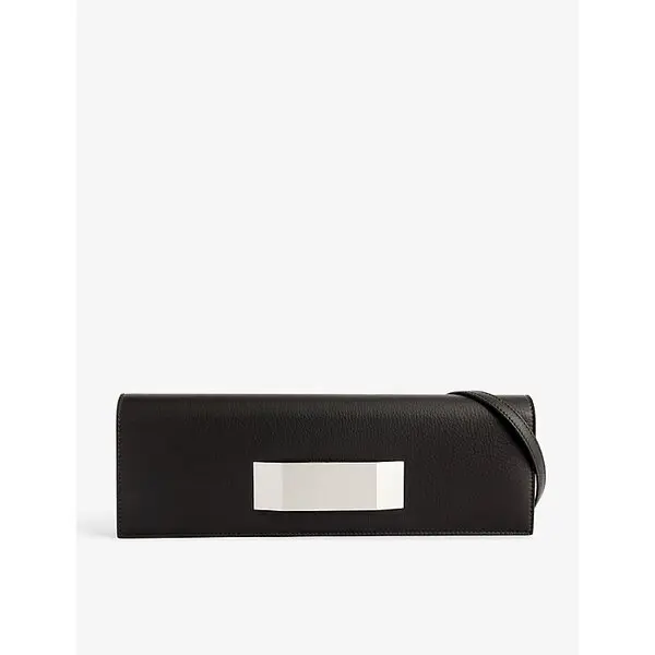 Rick Owens Plaque Leather Clutch Bag