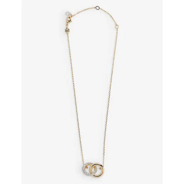 SWAROVSKI Dextera Gold-plated Brass And Crystal Necklace - Clear