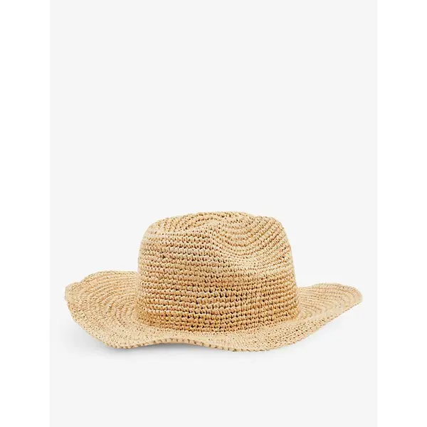 Monday Swimwear Exuma Wide-brim Straw Fedora