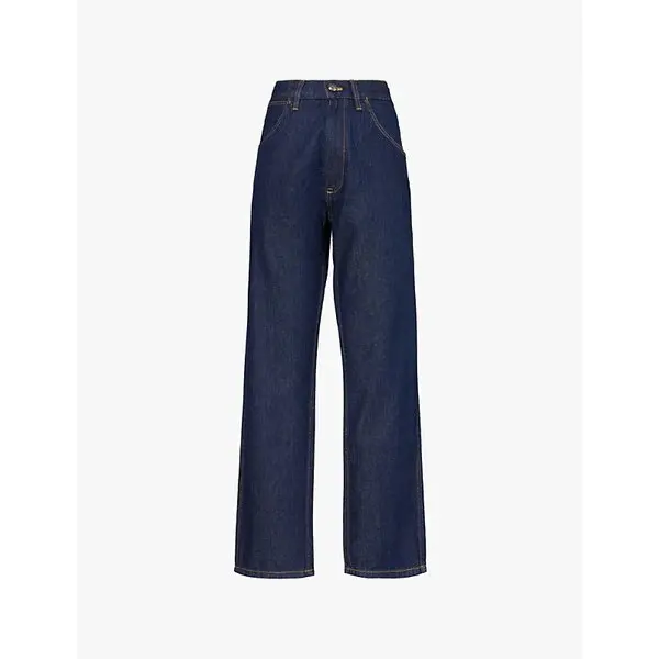 新品 vivienne westwood indigo denim pants VIVIENNE WESTWOOD Ranch Straight-leg High-rise Denim Jeans