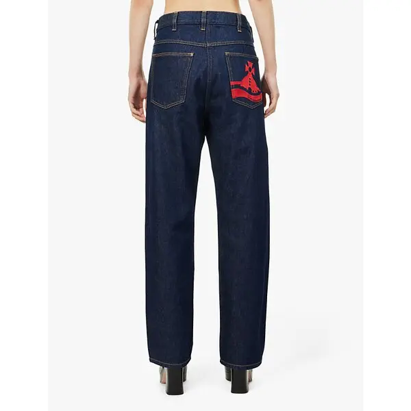 VIVIENNE WESTWOOD Ranch Straight-leg High-rise Denim Jeans