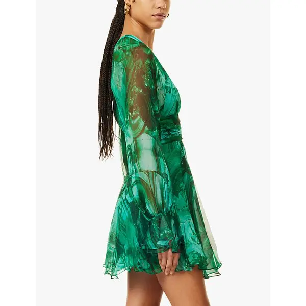 roberto cavalli silk mini dress Silk Mini Dress
