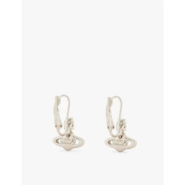 VIVIENNE WESTWOOD Grace Bas Relief Crystal Drop Earrings