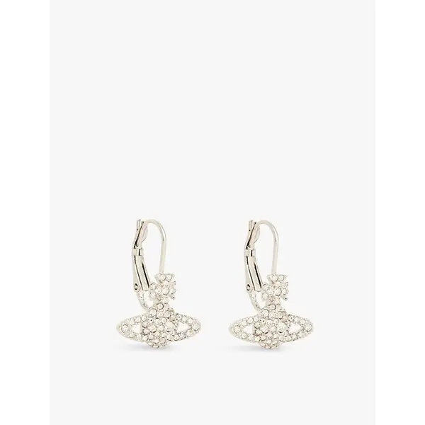 VIVIENNE WESTWOOD Grace Bas Relief Crystal Drop Earrings