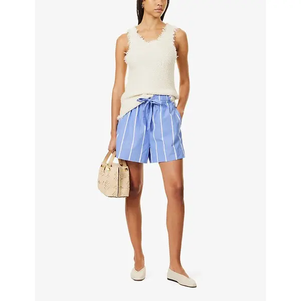ME+EM Drawstring-waist Cotton Shorts