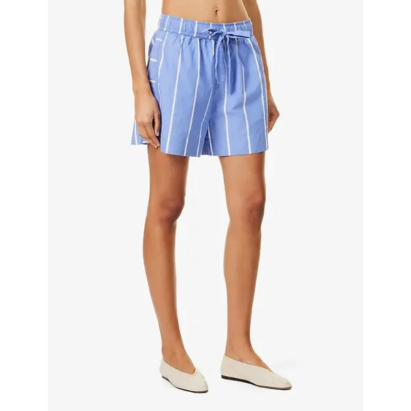 ME+EM Drawstring-waist Cotton Shorts