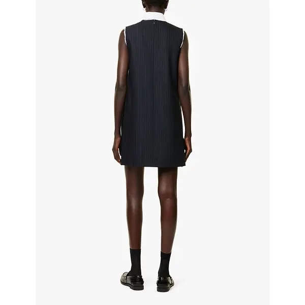 bleu mini dress in black BlackMilk | Venomous Blue Velvet Mini Strappy Dress | Black main image 1