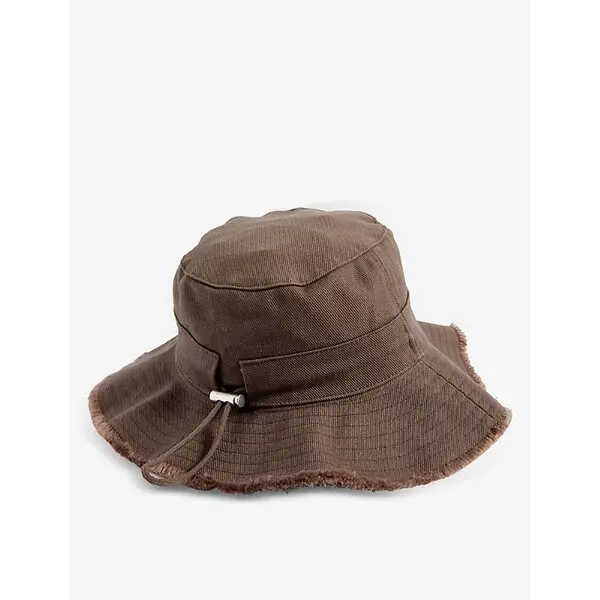 Jacquemus Le Bob Artichaut Cotton Bucket Hat - Brown