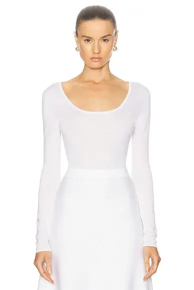 Gabriela Hearst Emily Bodysuit - Ivory