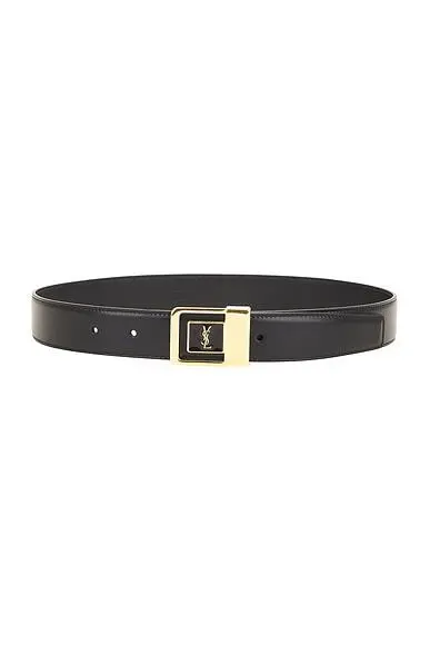 Saint Laurent Boucle La 66 Belt - Nero