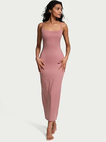 Victoria'S Secret Bodywear Maxi Slip Dress In Pink - 57% Off | Editorialist