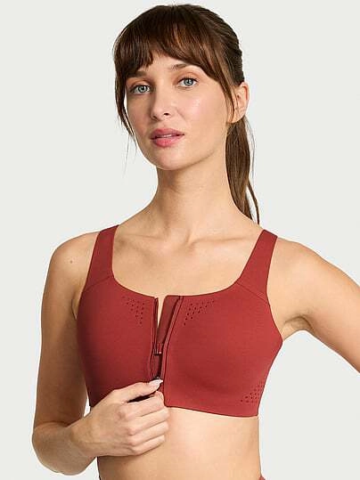 Victoria's Secret Vsx Featherweight Max™ Front-close Sports Bra - Red