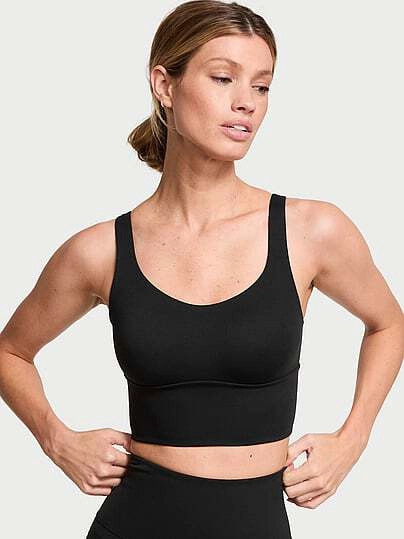 Victoria's Secret Vsx Elevate™ Cross-back Mesh Sports Bra - Black