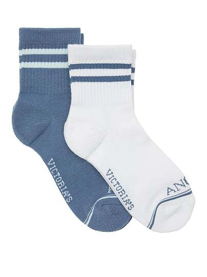 Victoria's Secret 2-pack Quarter Socks - Print
