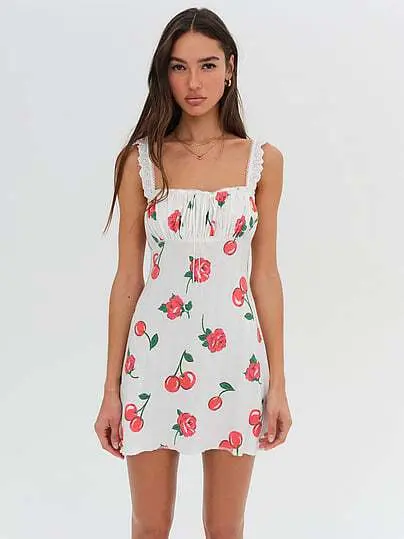 Victoria'S Secret For Love & Lemons Wilma Mini Dress - Red | Editorialist