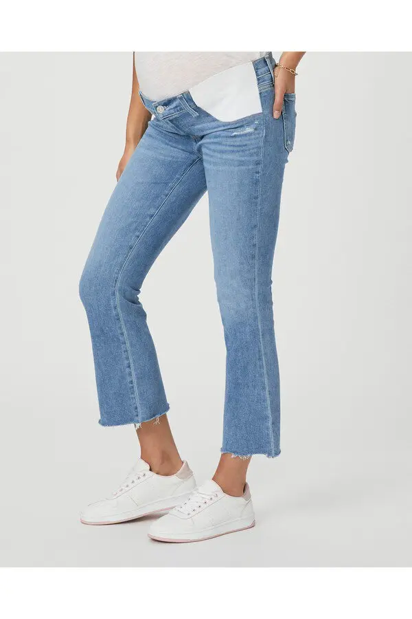 Paige Colette Crop Flare Maternity Jean
