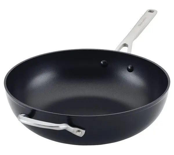 KITCHENAID Hard-anodized Induction Nonstick Wok, 12.25in - One-color