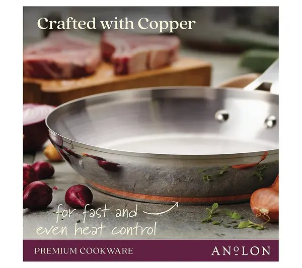 ANOLON Nouvelle Nonstick Induction Cookware Set, 11-piece