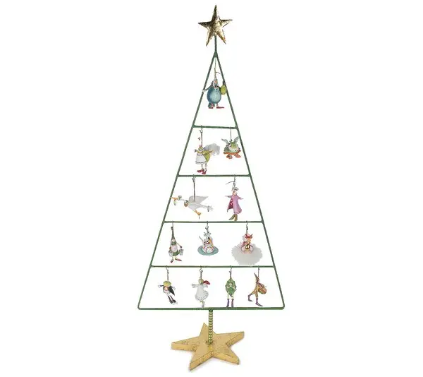 MACKENZIE-CHILDS 12 Days Mini Ornament Display Ree