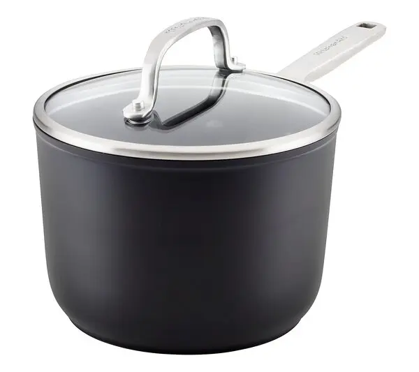 KITCHENAID Hard-anodized Nonstick Sauce Pan Wit H Lid, 2qt - One-color