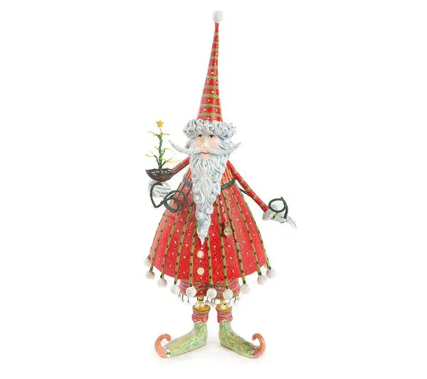 MACKENZIE-CHILDS Dash Away Dashing Santa Figure - One-color