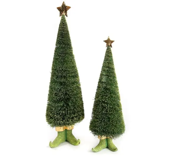 MACKENZIE-CHILDS Dash Away Sisal Elf Tree Figur S