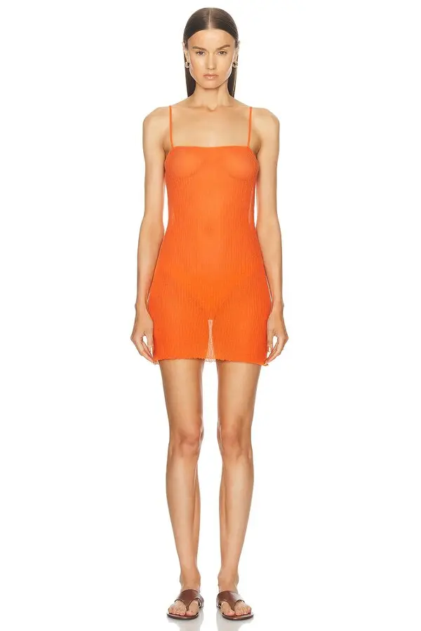 siedres mini dress MILLY - Mini mesh dress with cut-out details