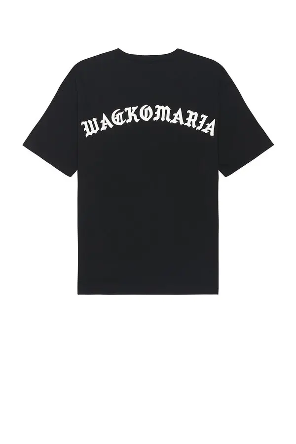 Wacko Maria Washed Heavy Weight T-Shirt Type-5 In Black - 40% Off