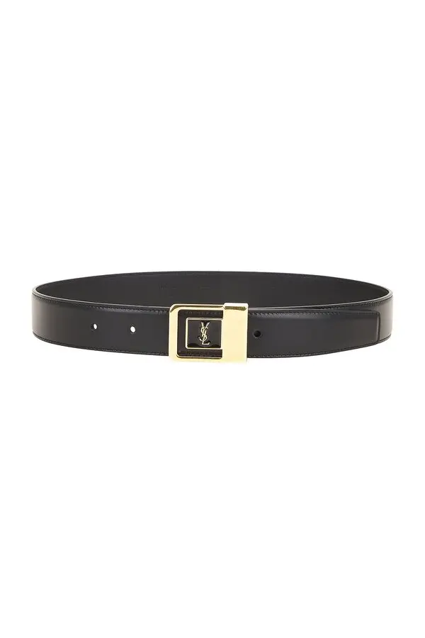 Saint Laurent La 66 Buckle Belt - Nero