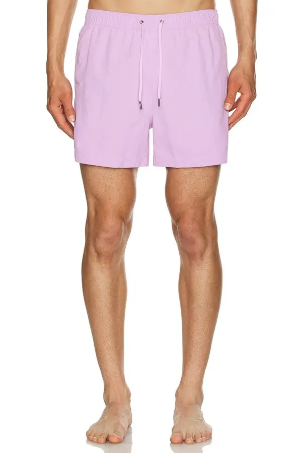 CDLP Dry Nylon Poplin Swim Trunks In Lavender - Lilac