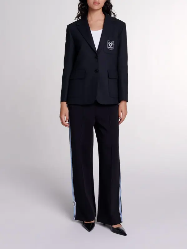 Maje Embroidered Suit Jacket