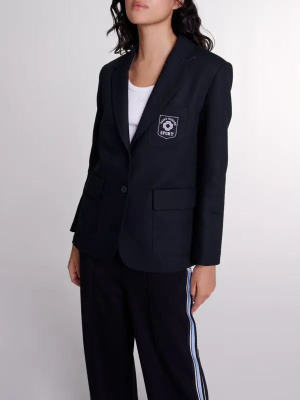 Maje Embroidered Suit Jacket