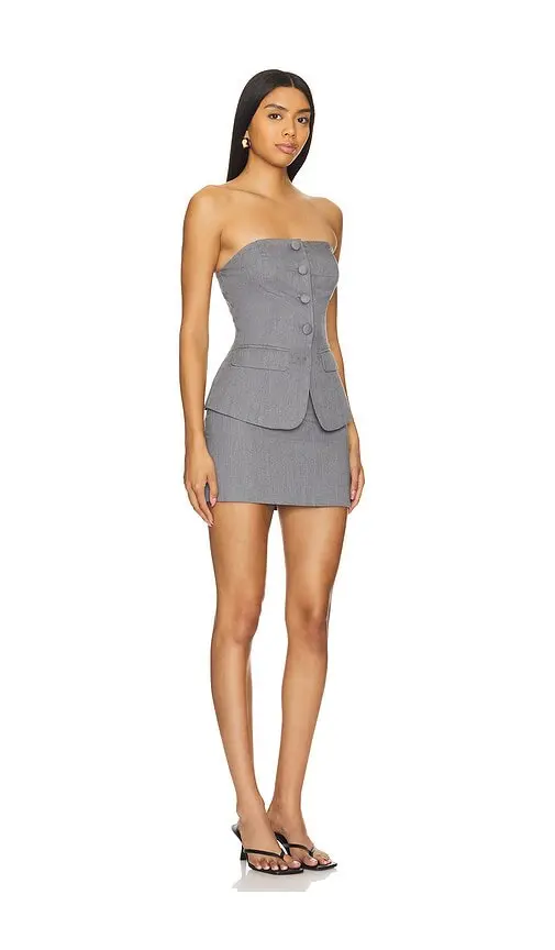 ALL THE WAYS Marni Skirt Set In Grey - Gray