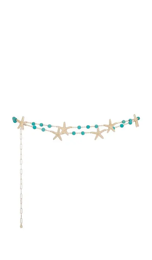 Ettika Starfish Waist Belt - Blue