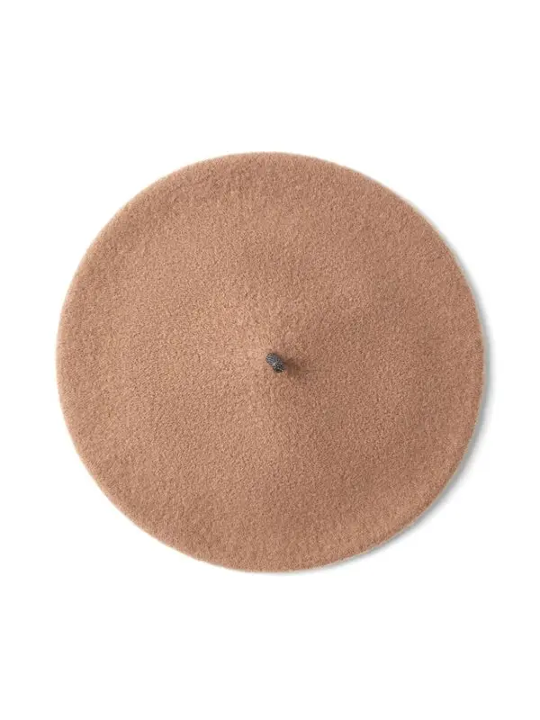 Brunello Cucinelli Wool Beret - Brown