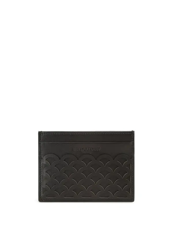 SERGIO ROSSI Sr Mermaid Cardholder - Black