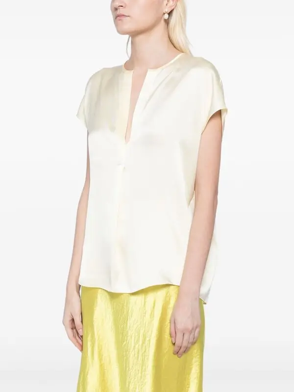 Vince Silk Blouse - Yellow
