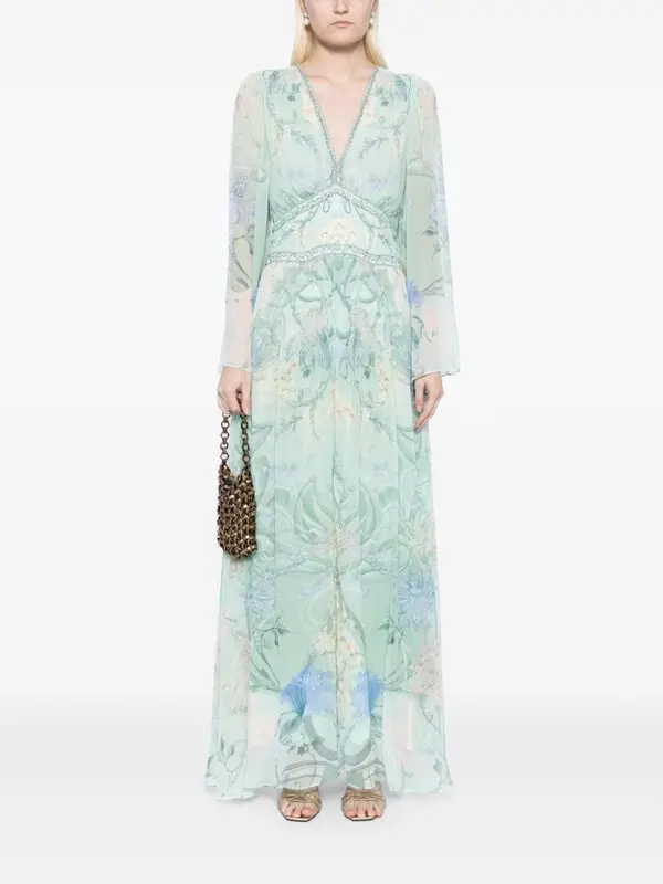 Camilla Floral Print Maxi Dress