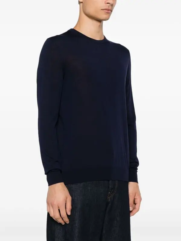 Kiton Wool Sweater - Blue